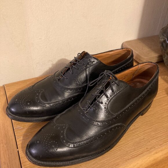 Alden | Shoes | Alden Wingtip Oxford Shoes 5 Bd Black Calfskin Style ...